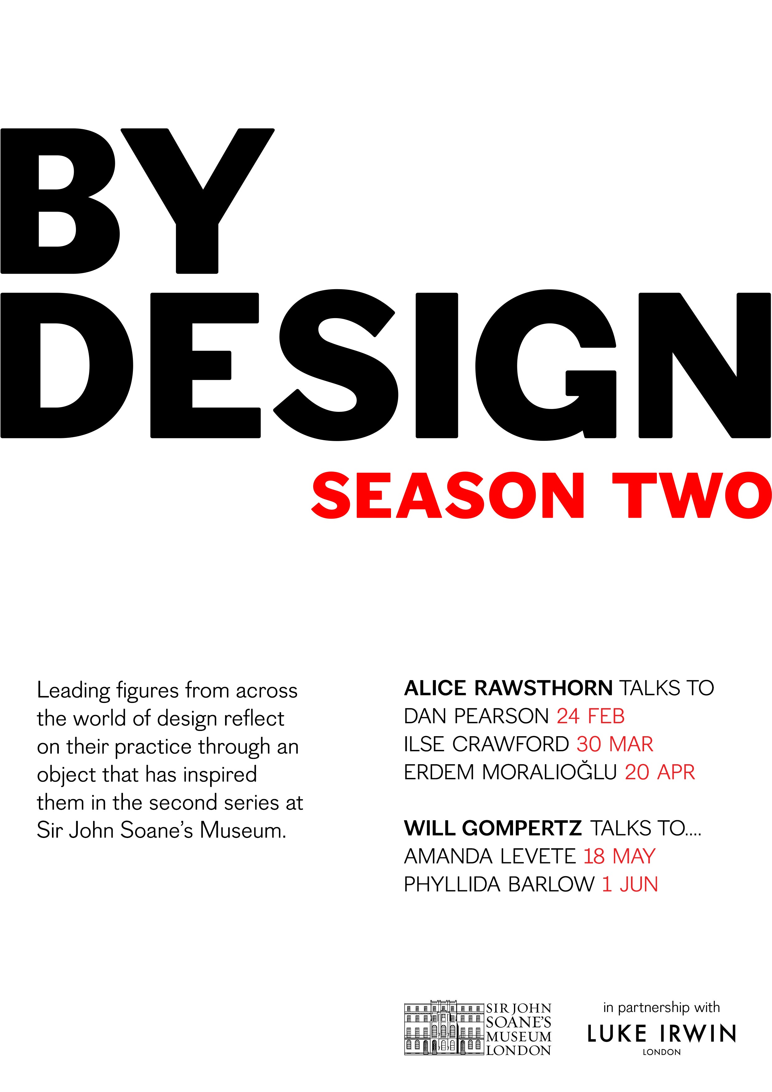 'By Design' Season Two: Tickets selling fast – lukeirwin